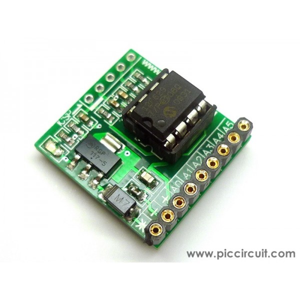 iCP07 - iBoard Tiny (Microchip 8-pin PIC12 Development Board)
