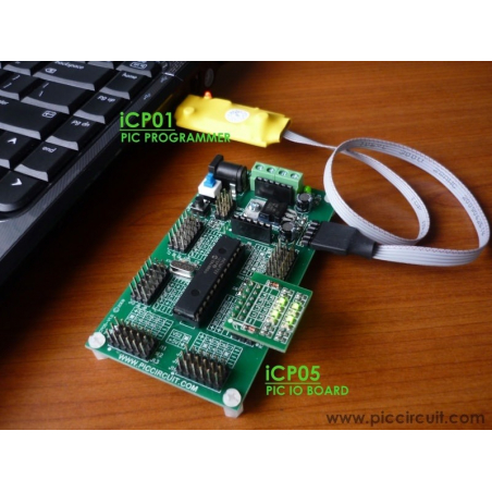 iCA01 - USB Microchip PIC Programmer Set (with Adapter, ICSP & PICkit 2 SW)