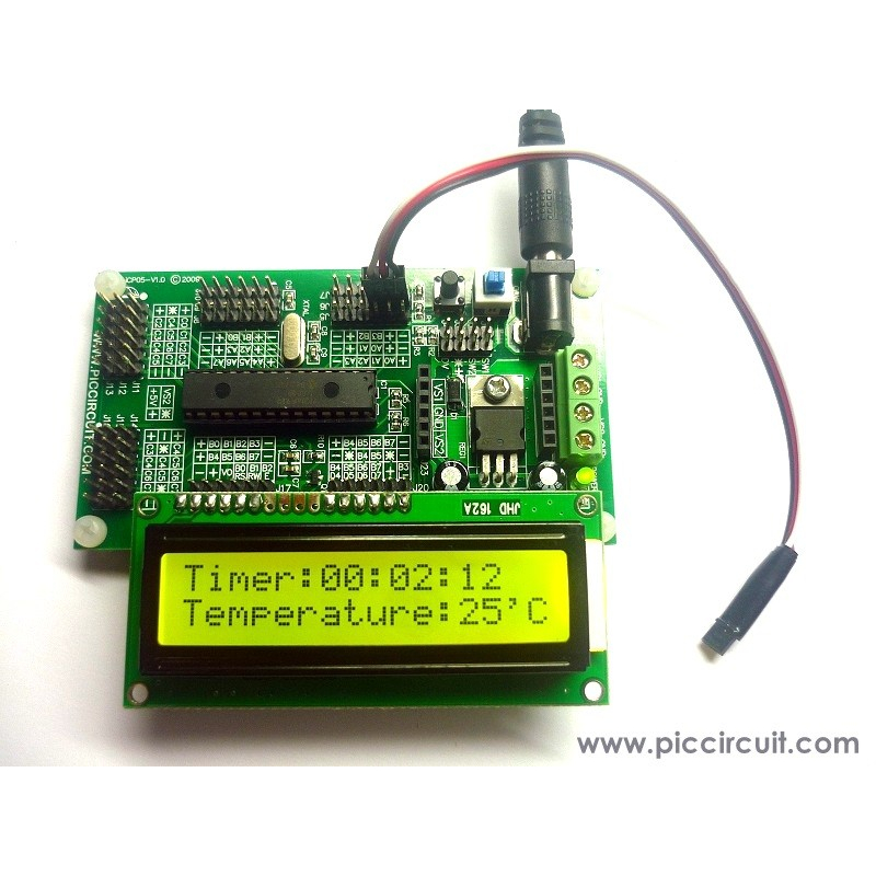 Code 01 - Timer & Temperature Display