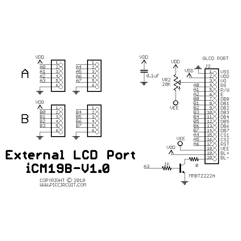 iCM19B - External LCD Port