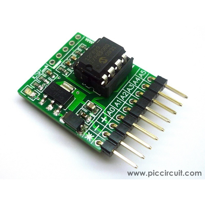 iCP07 - iBoard Tiny (Microchip 8-pin PIC12 Development Board)