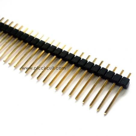 Pin Header (2.54mm, Straight, 1x40 Way)